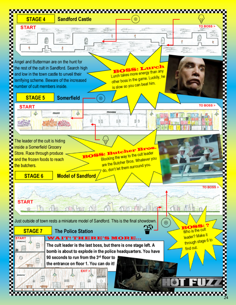 Bonus! 4-Page Hot Fuzz Video Game Strategy Guide Inside – Perisphere